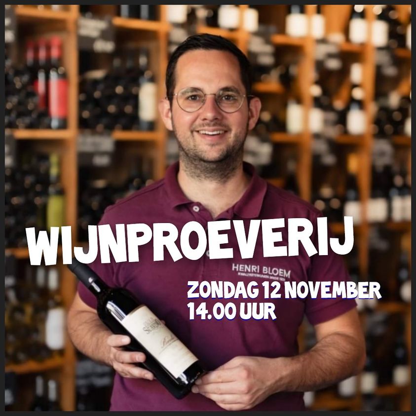 Wijnproeverij met hapjes | Henri Bloem